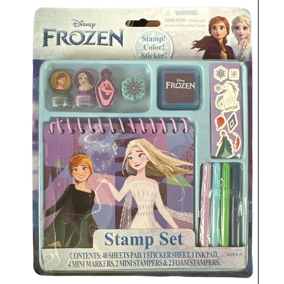 Disney | Toys | Disney Frozen Stamp Set W4 Sheets Pad Sticker Sheet 1 ...